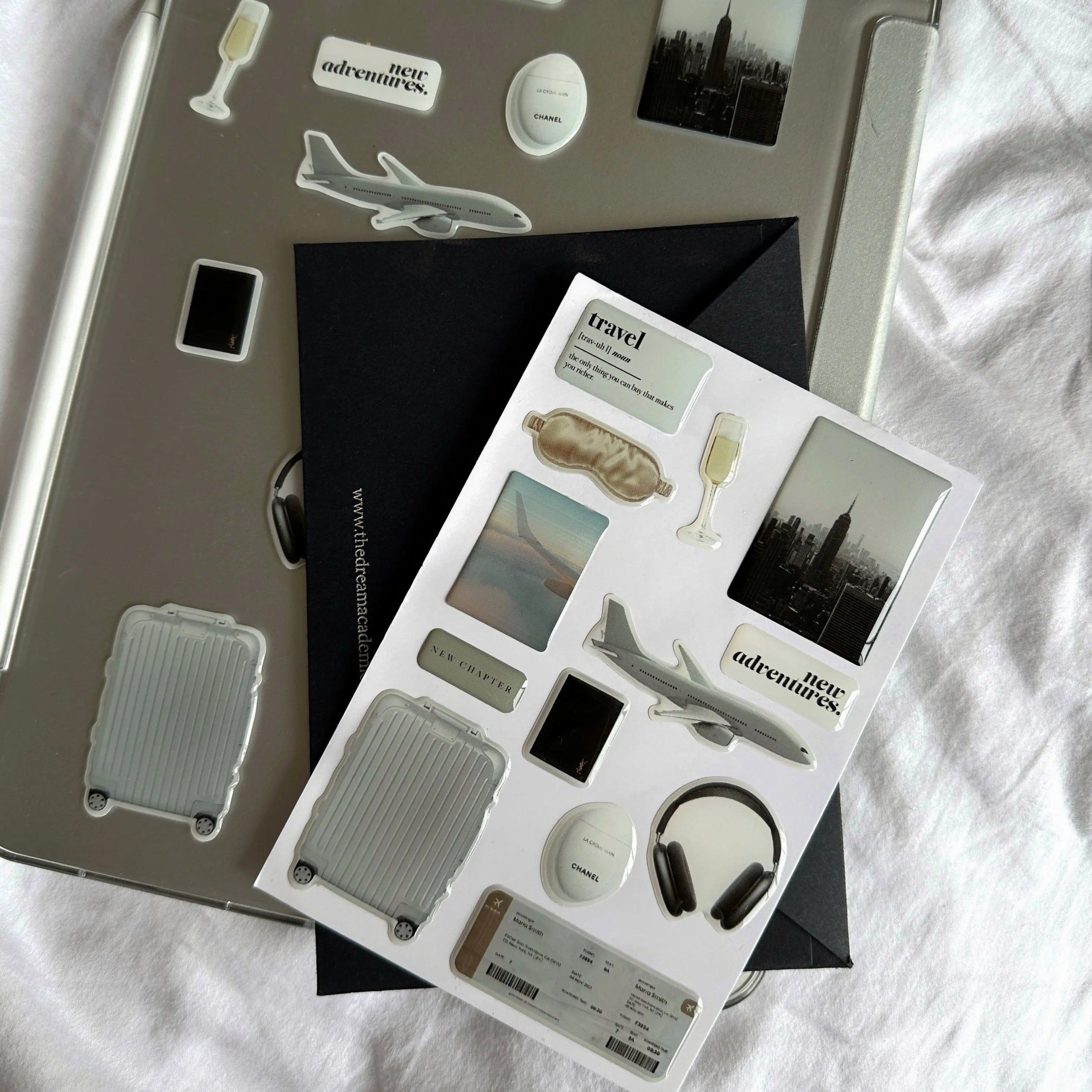 The Travel 3D Epoxy Sticker Set - The Dream Académie