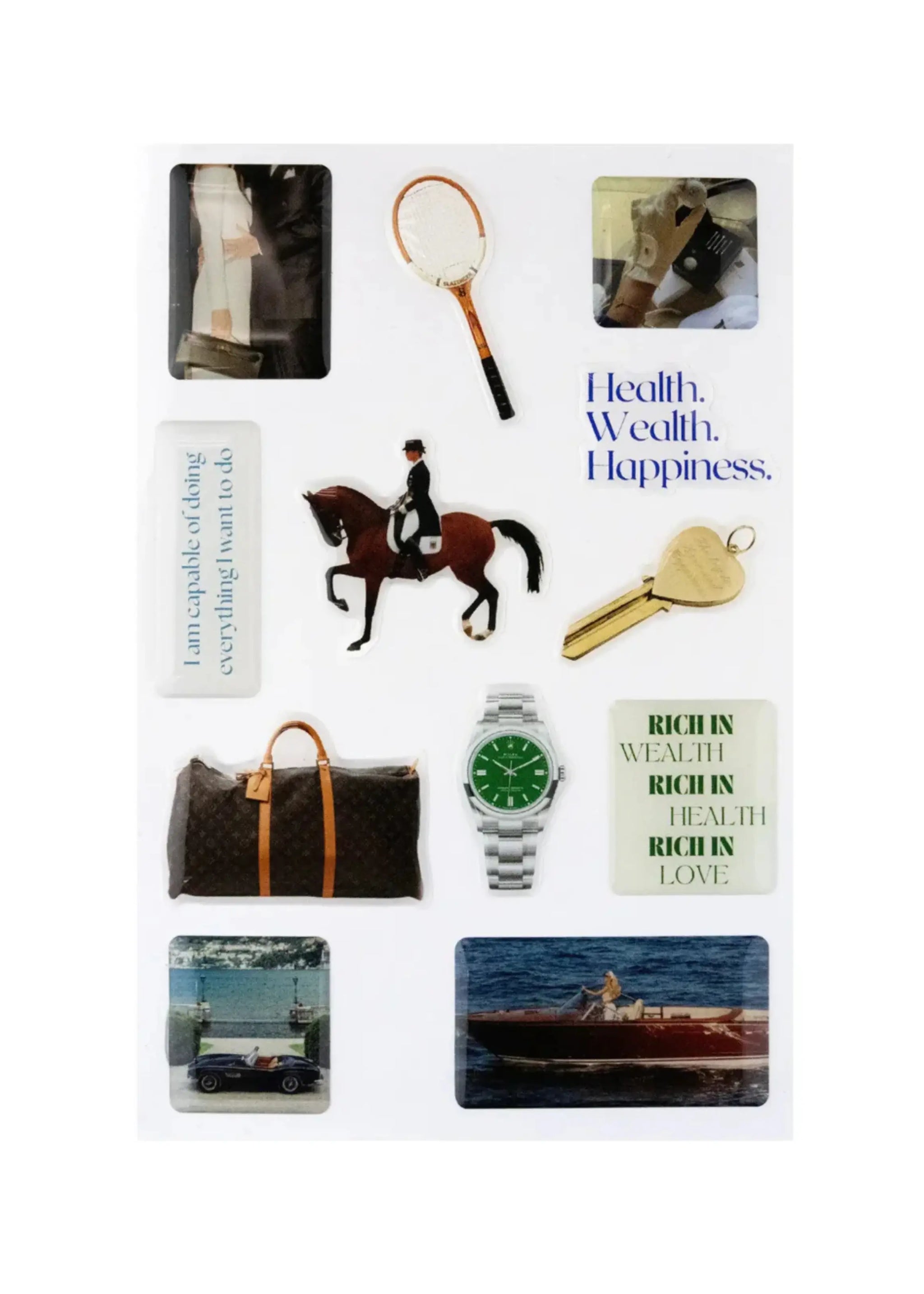 Old Money 3D Epoxy Sticker Set - The Dream Académie