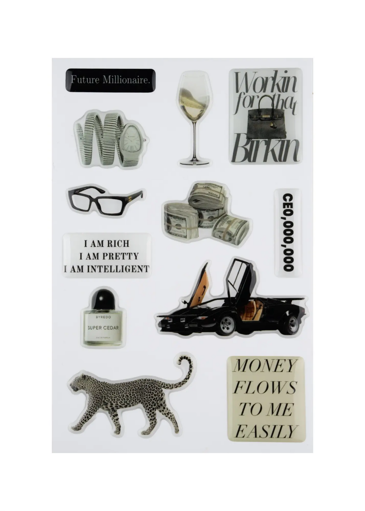 The Dream Académie - Affirmation 3D Epoxy Stickers