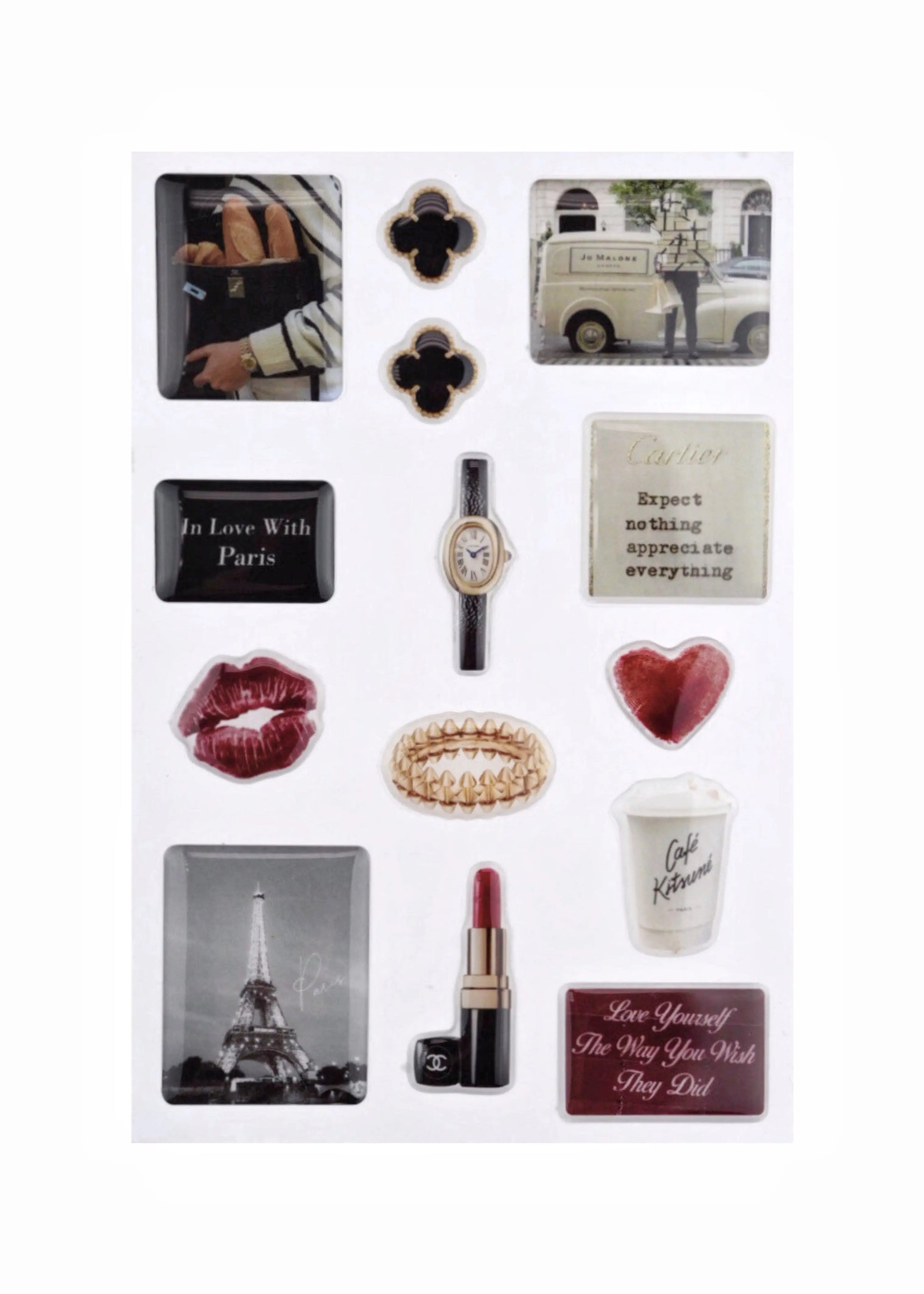 Parisian Muse Sticker Set | Paris Affirmation Stickers