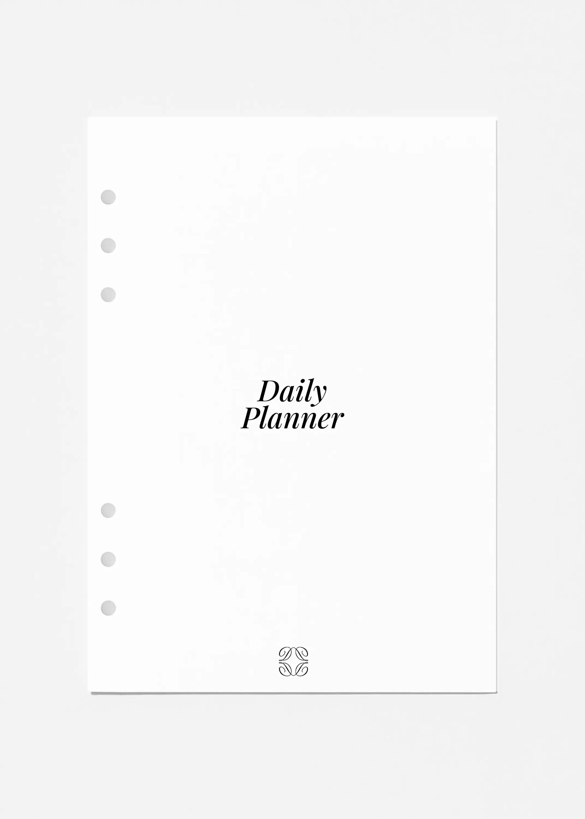 Daily Plan A5 Refill Sheets | Dream Big and Plan Simply