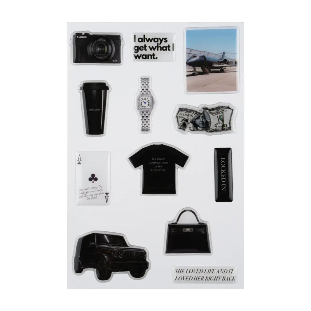 The Dream Académie - Affirmation 3D Epoxy Stickers